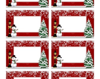 Christmas Labels - Digital Download for Organizing, Printable Blank ...