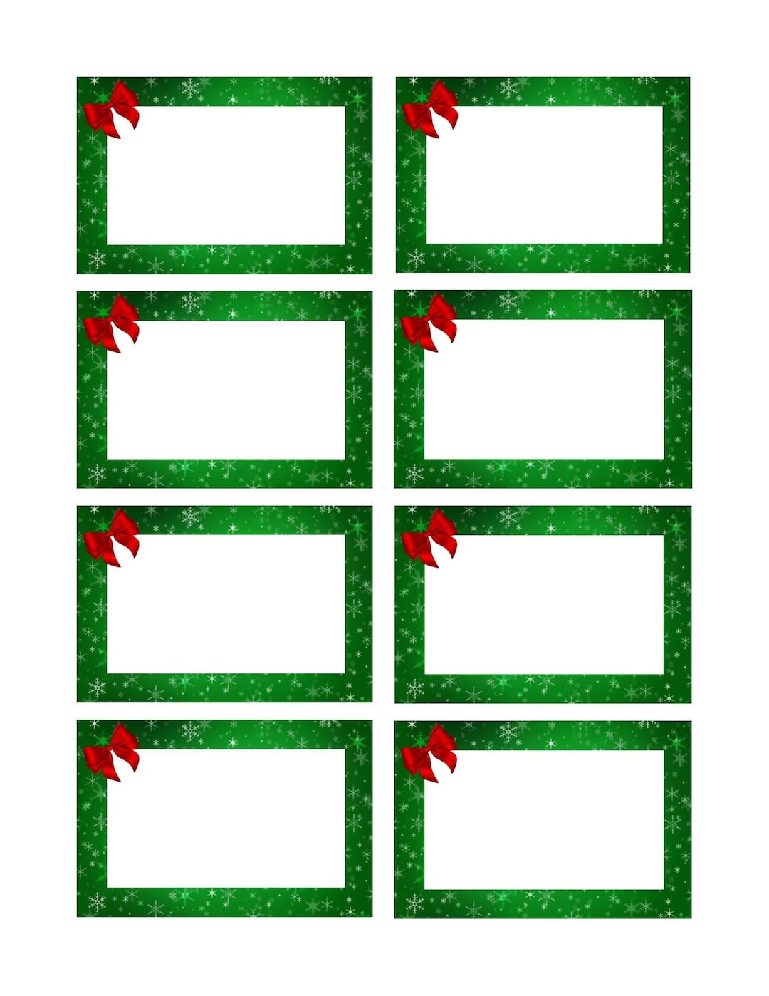 Christmas Labels - Digital Download for Organizing, Printable Blank ...