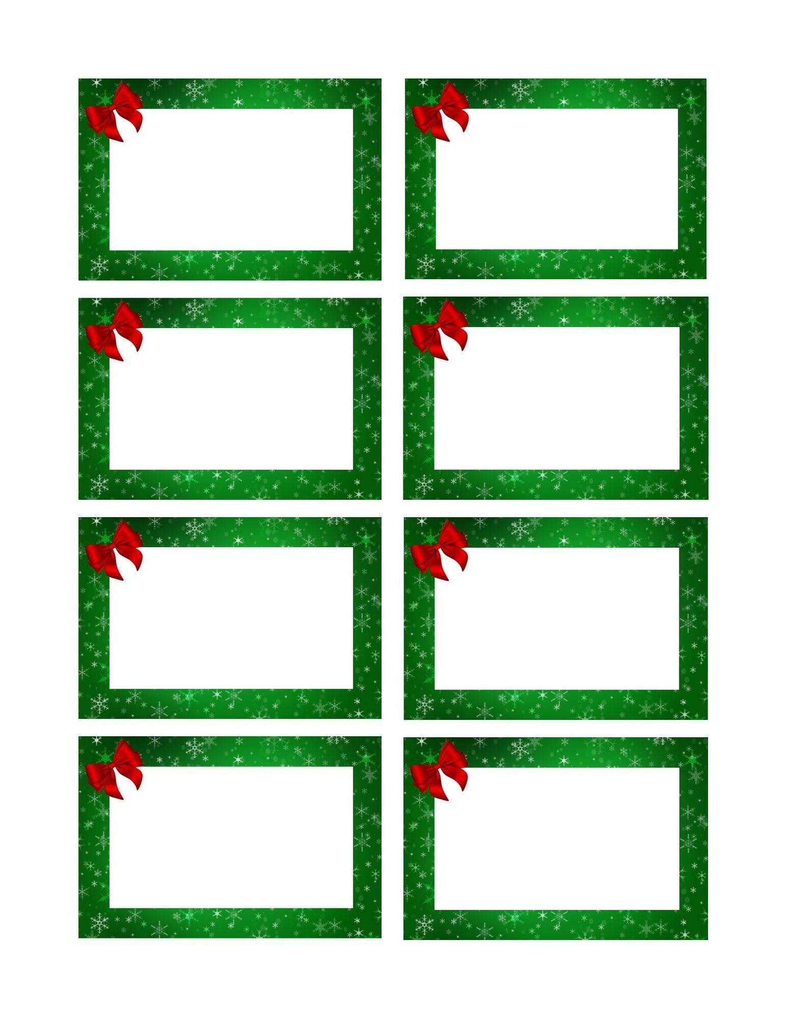 Christmas Labels - Digital Download for Organizing, Printable Blank ...