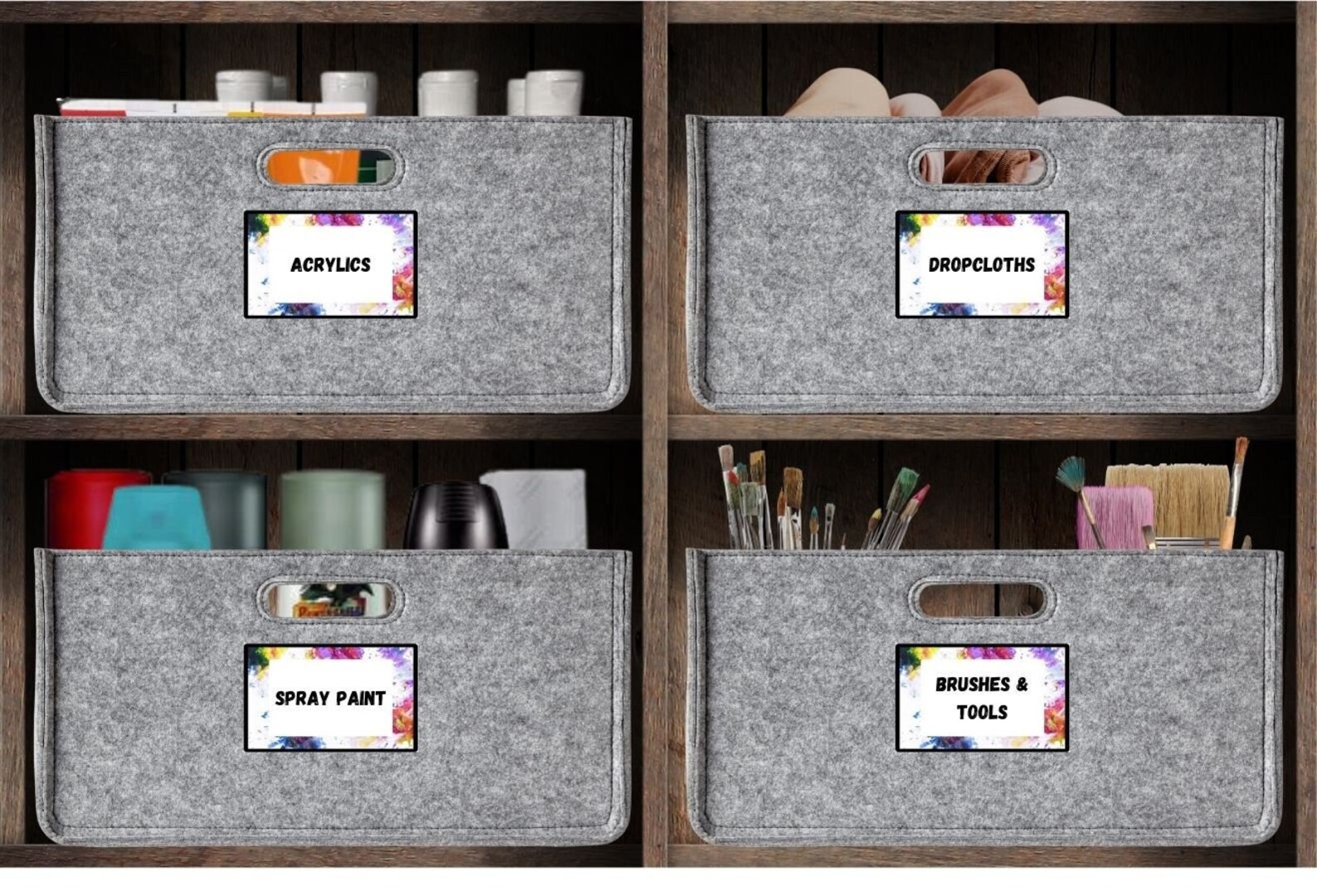 Printable Blank Organization Labels for Storage Bins, Baskets, Pantry ...