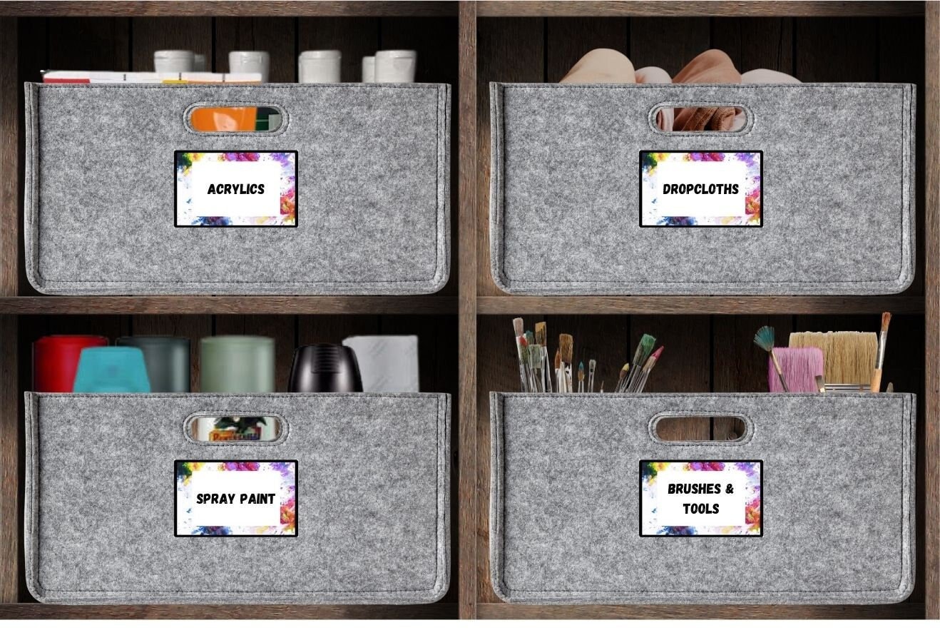 Printable Blank Organization Labels for Storage Bins, Baskets, Pantry ...
