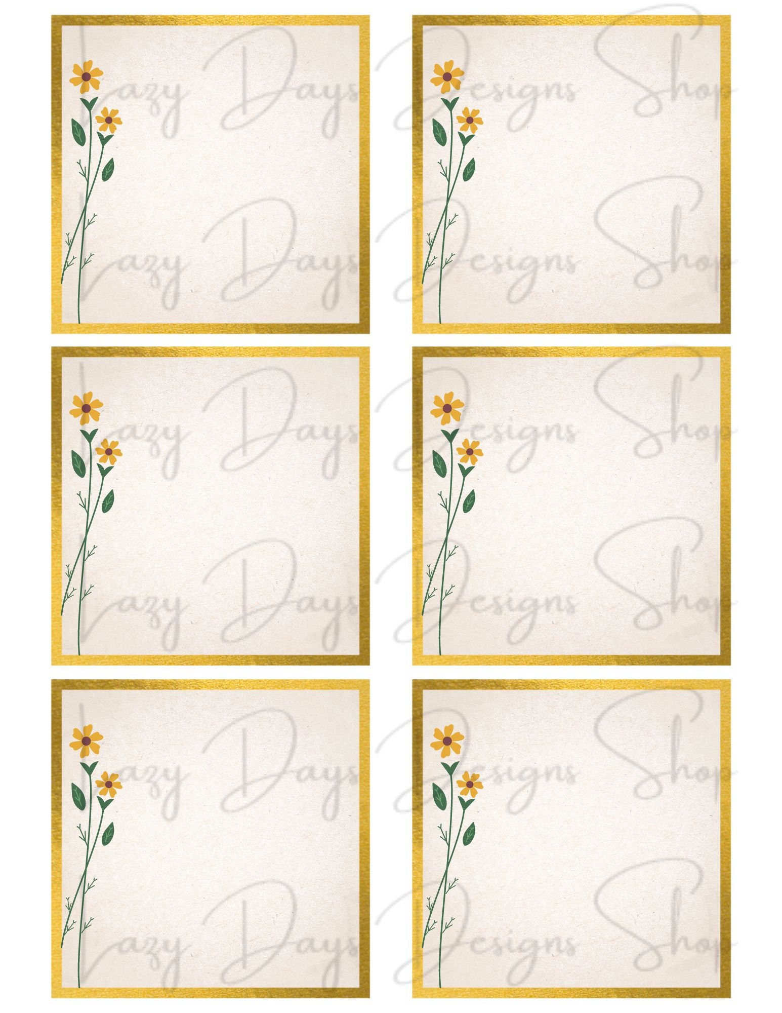 Square Storage Labels. Printable Organization Labels for Storage Bins ...