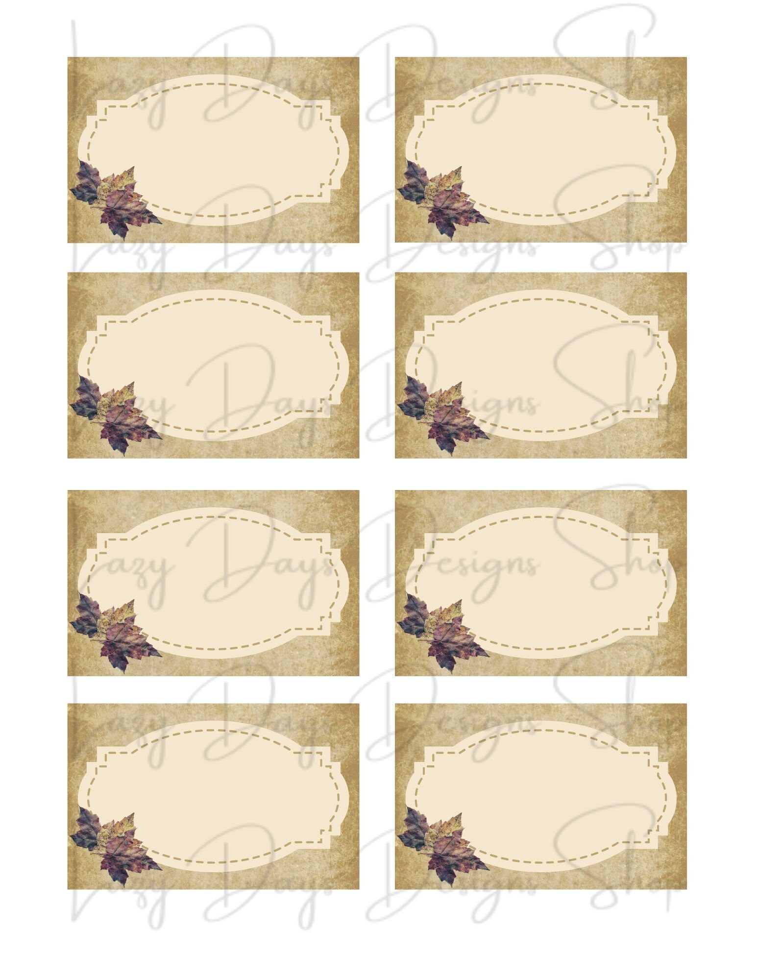 Vintage Container Labels. Printable Blank Organization Labels for ...