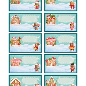 Christmas Labels - Digital Download for Organizing, Printable Blank ...