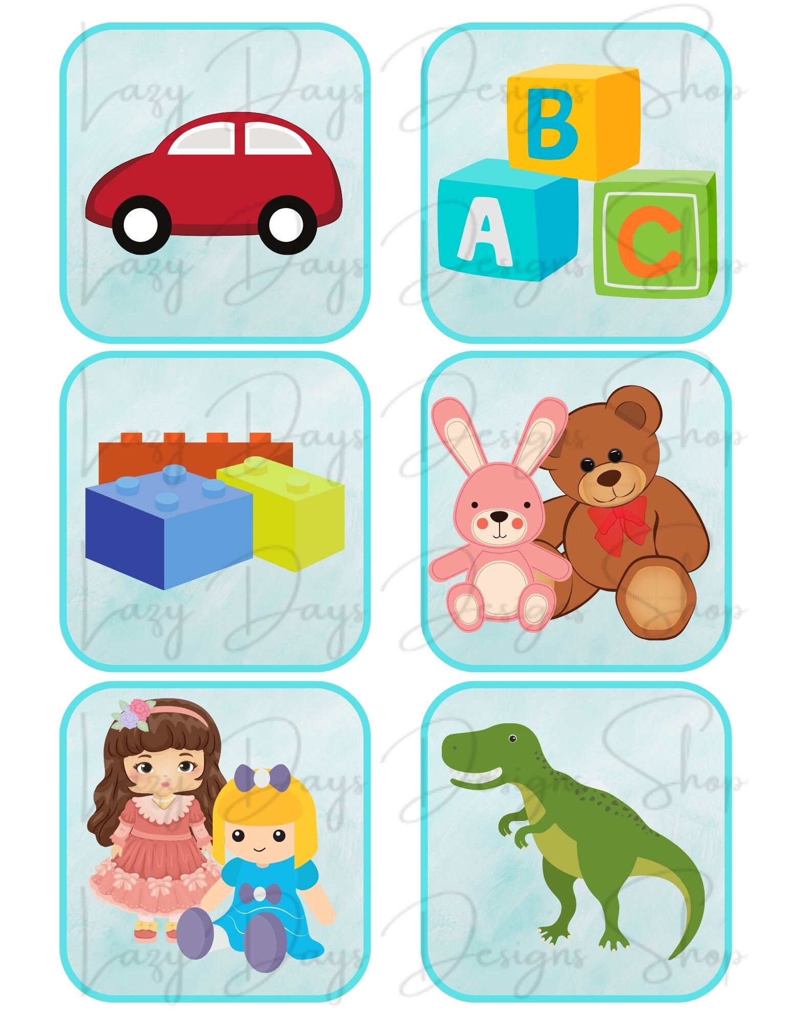 Toy Storage Labels. Printable Organization Labels for Toys, Storage ...