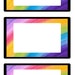 Rainbow Container Labels. Printable Blank Organization Labels for ...