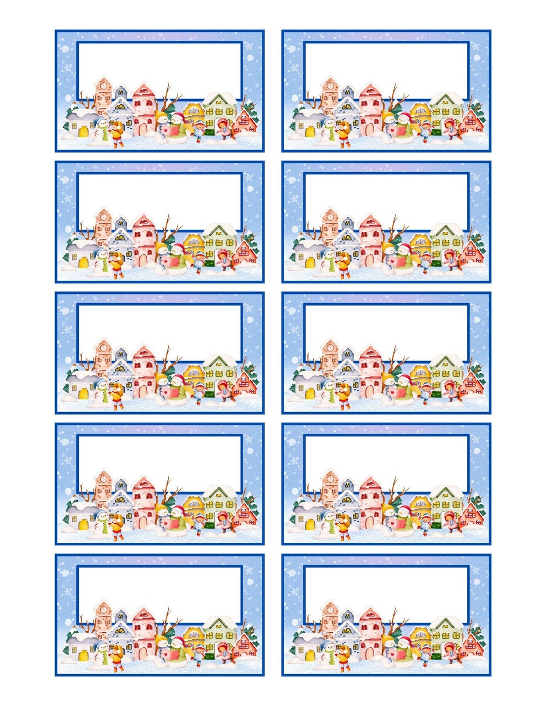 Blank Christmas Labels - Cute, Colorful Holiday Organization for ...