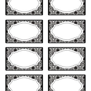 Black and White Labels Digital Download for Organizing, Printable - Etsy
