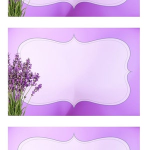 Lavender Container Labels. Printable Blank Organization Labels for ...