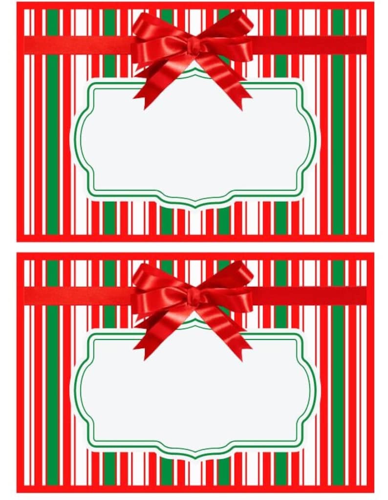 Blank Holiday Labels Christmas Digital Download - Etsy