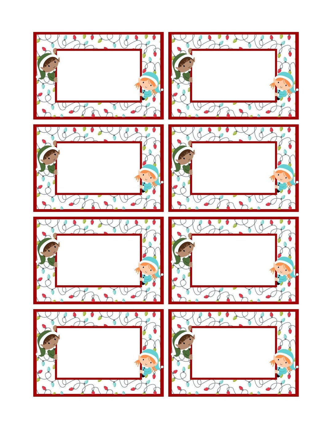 Blank Christmas Labels - Cute, Colorful Holiday Organization for ...