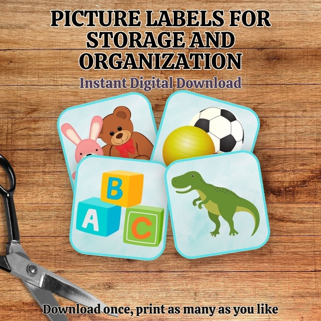 Toy Storage Labels. Printable Organization Labels for Toys, Storage ...