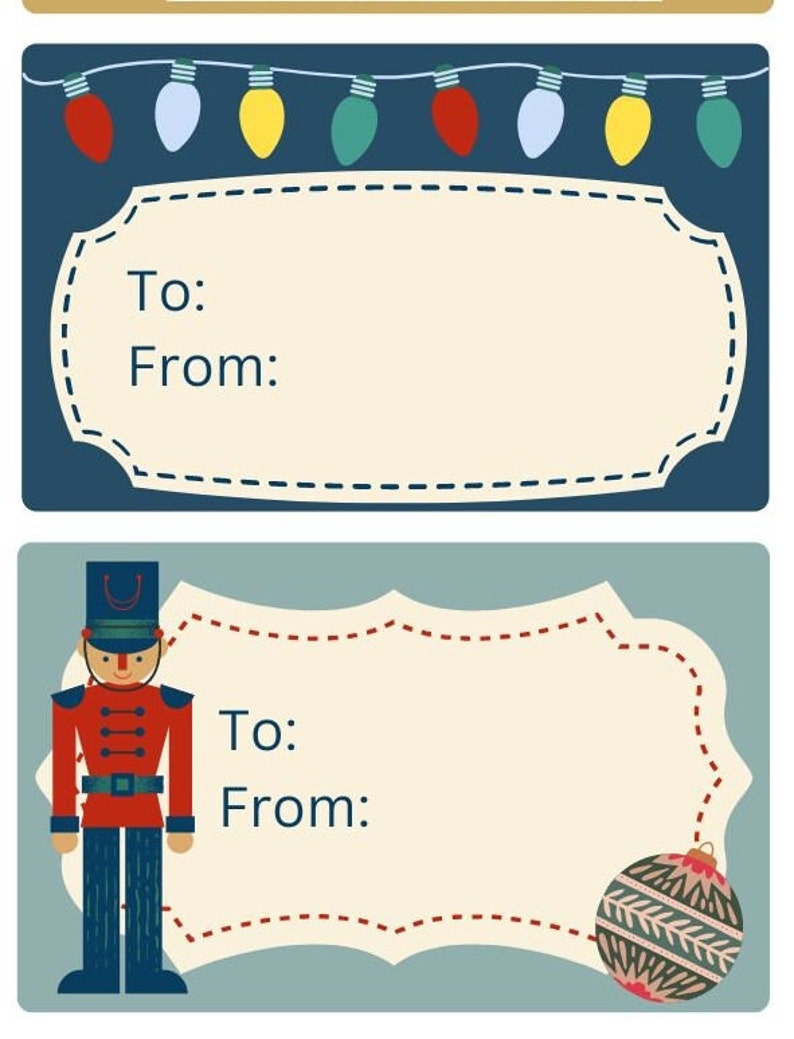 Holiday Gift Tags - Christmas Present Labels - Etsy