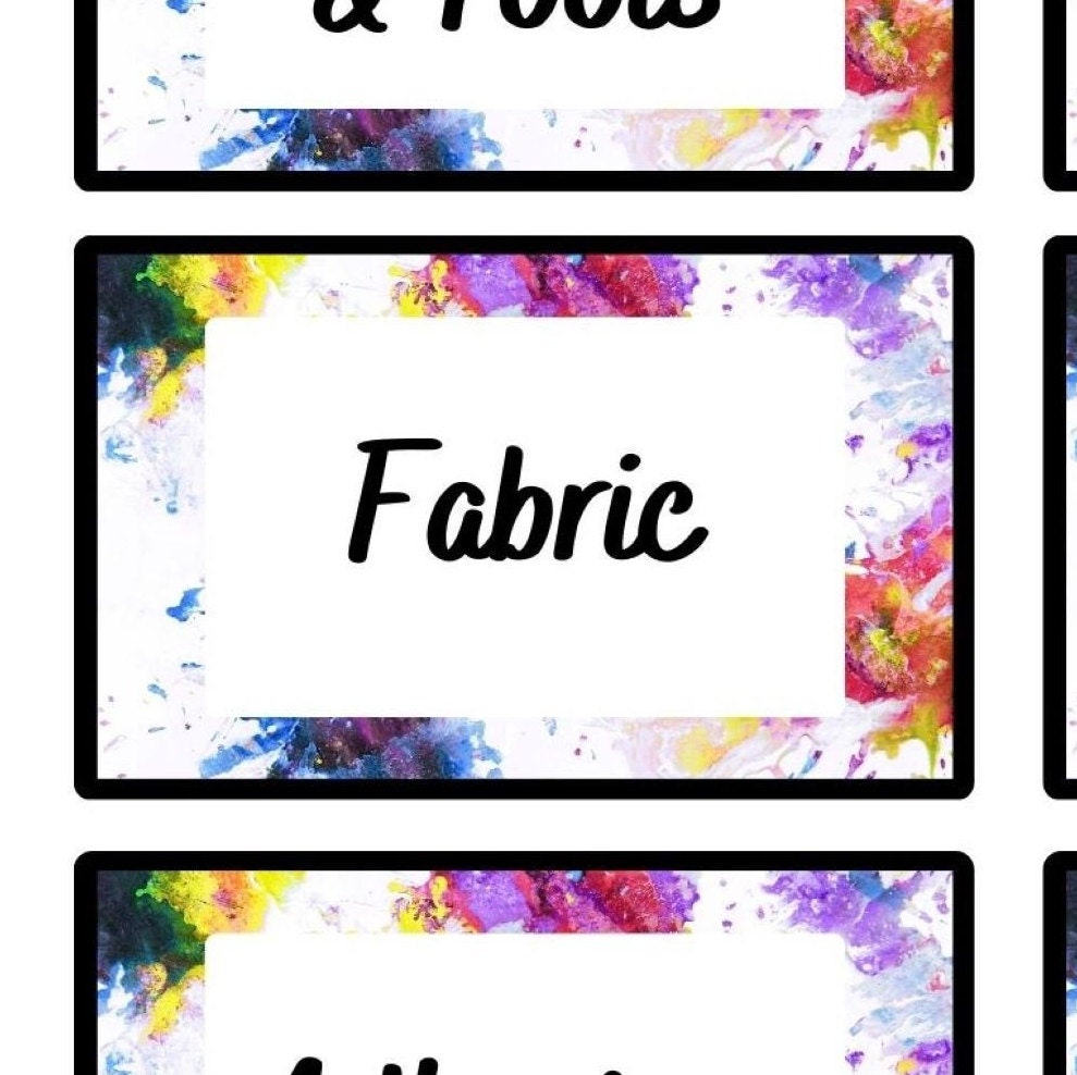 Printable Blank Organization Labels for Storage Bins, Baskets, Pantry ...