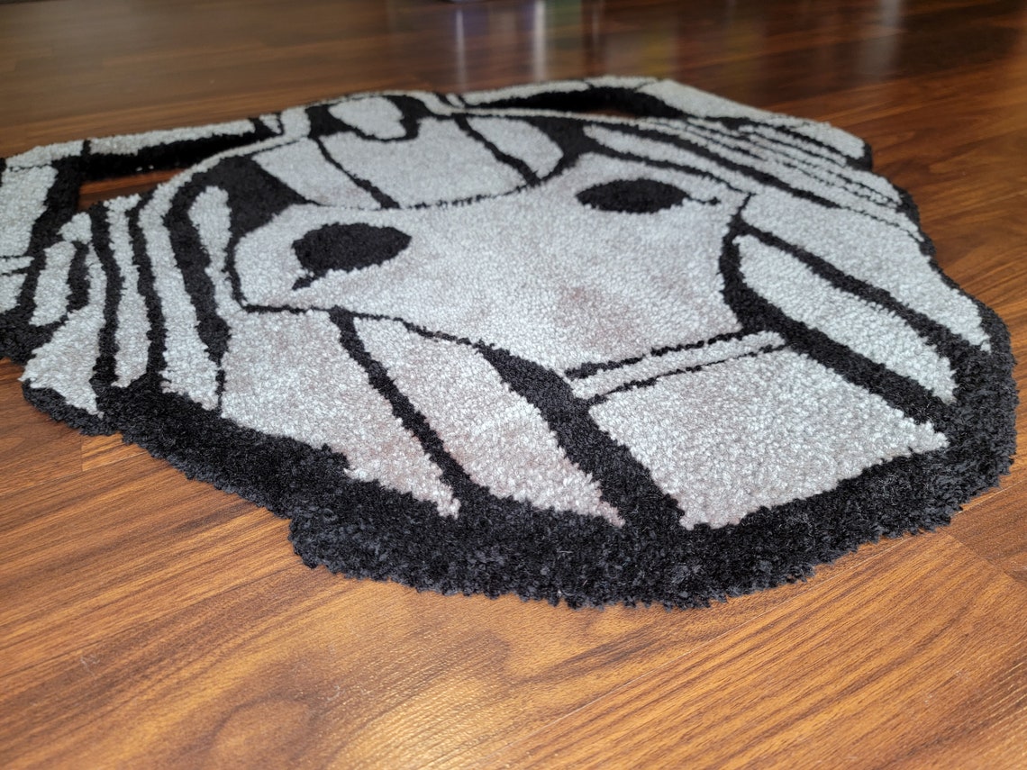 Custom Handmade Rug Tufted Robotguy Area Rug Wall Art - Etsy