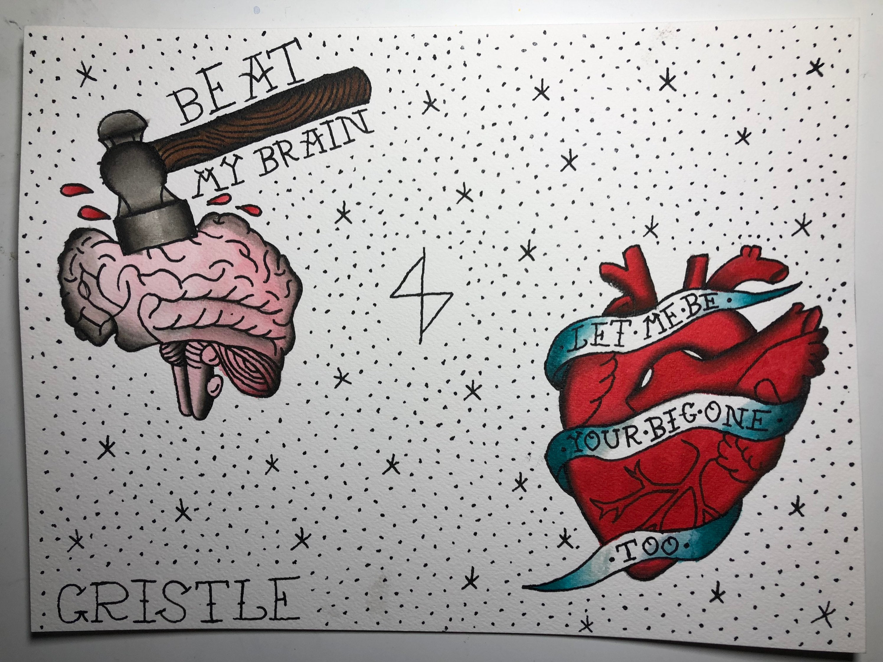 Angel Dust Inspired Tattoo Flash - Etsy
