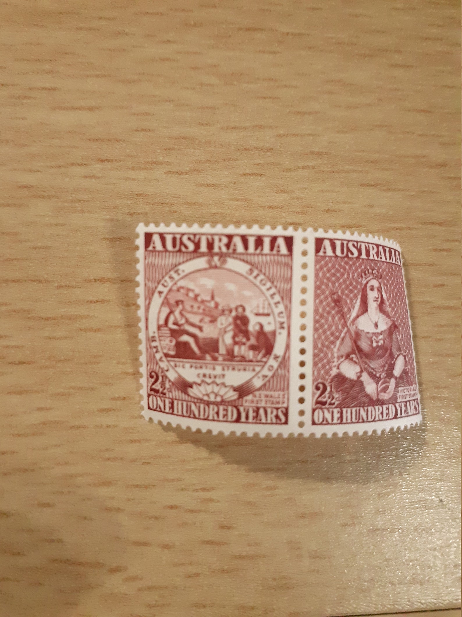 Two 1950 Mint Condition Stamps From Australia. S14 - Etsy