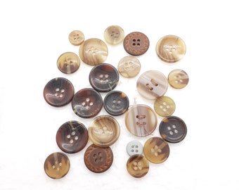 Tortoise Shell Buttons - Etsy UK