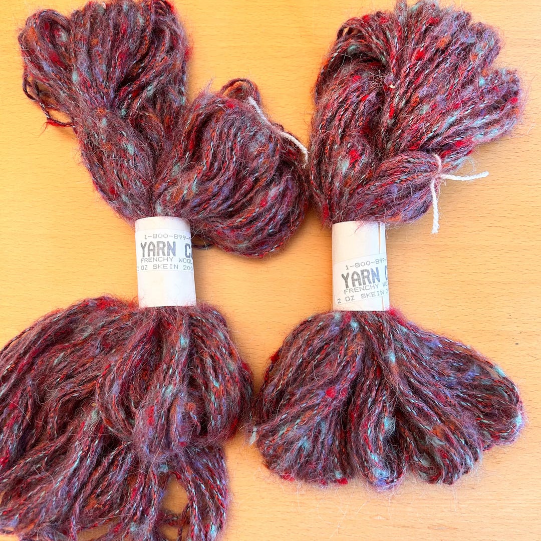 2 Vintage Art Yarn Newtons Yarn Country Frenchie/frenchy Wool Blend ...