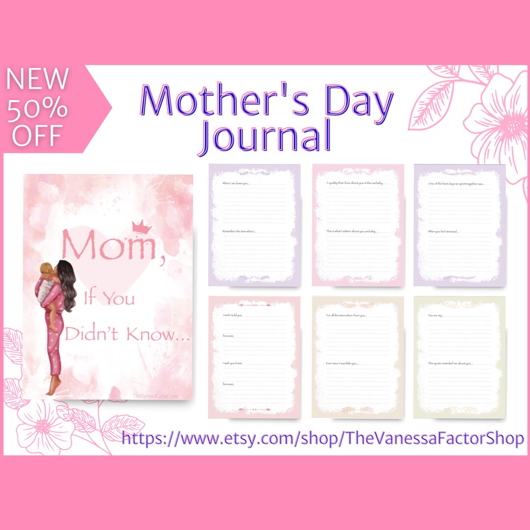 Mother's Day Journal - Etsy