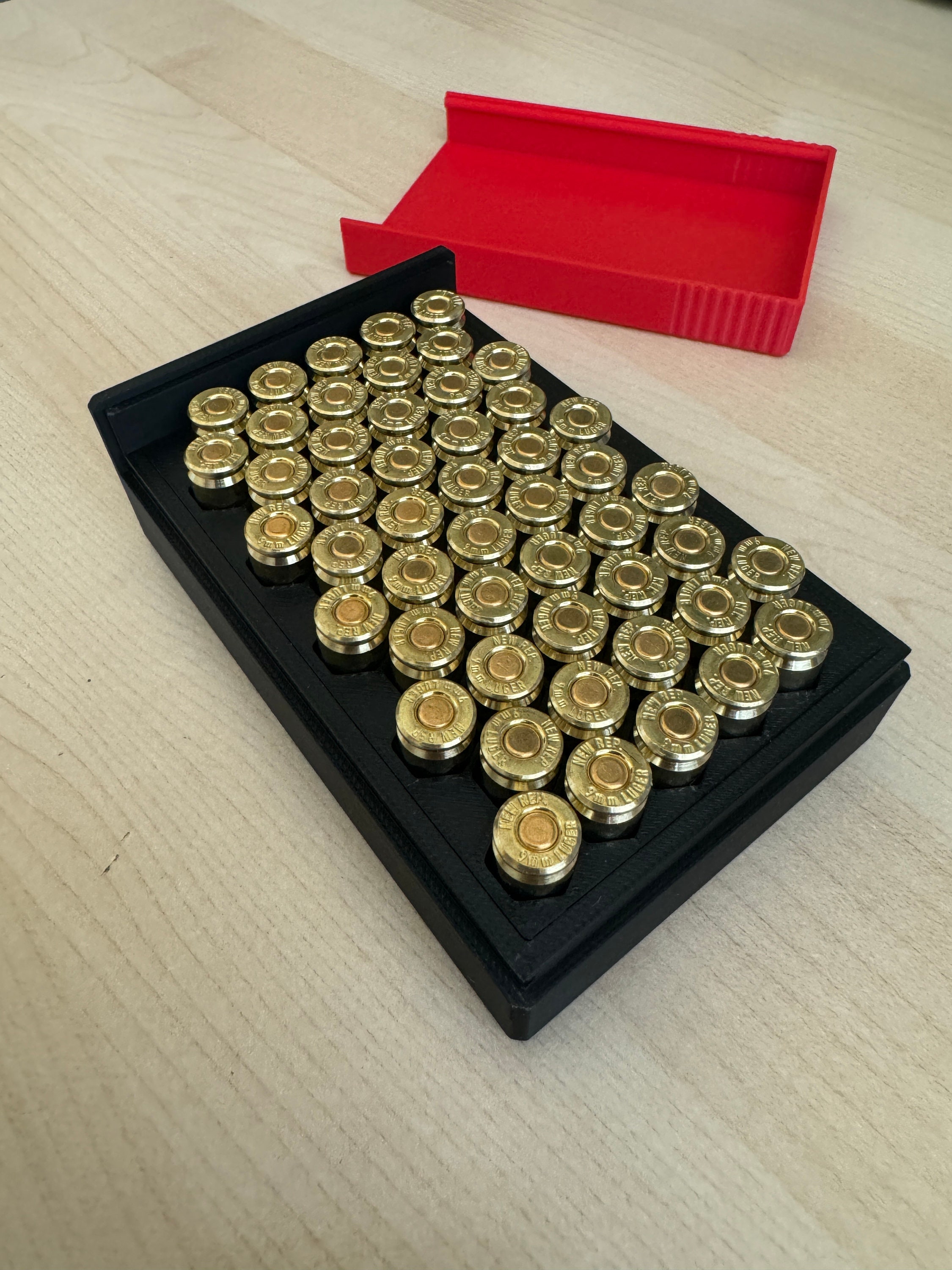 9mm Ammo Box 50 Round Storage Loading Tray 3D Printed Ammunition ...