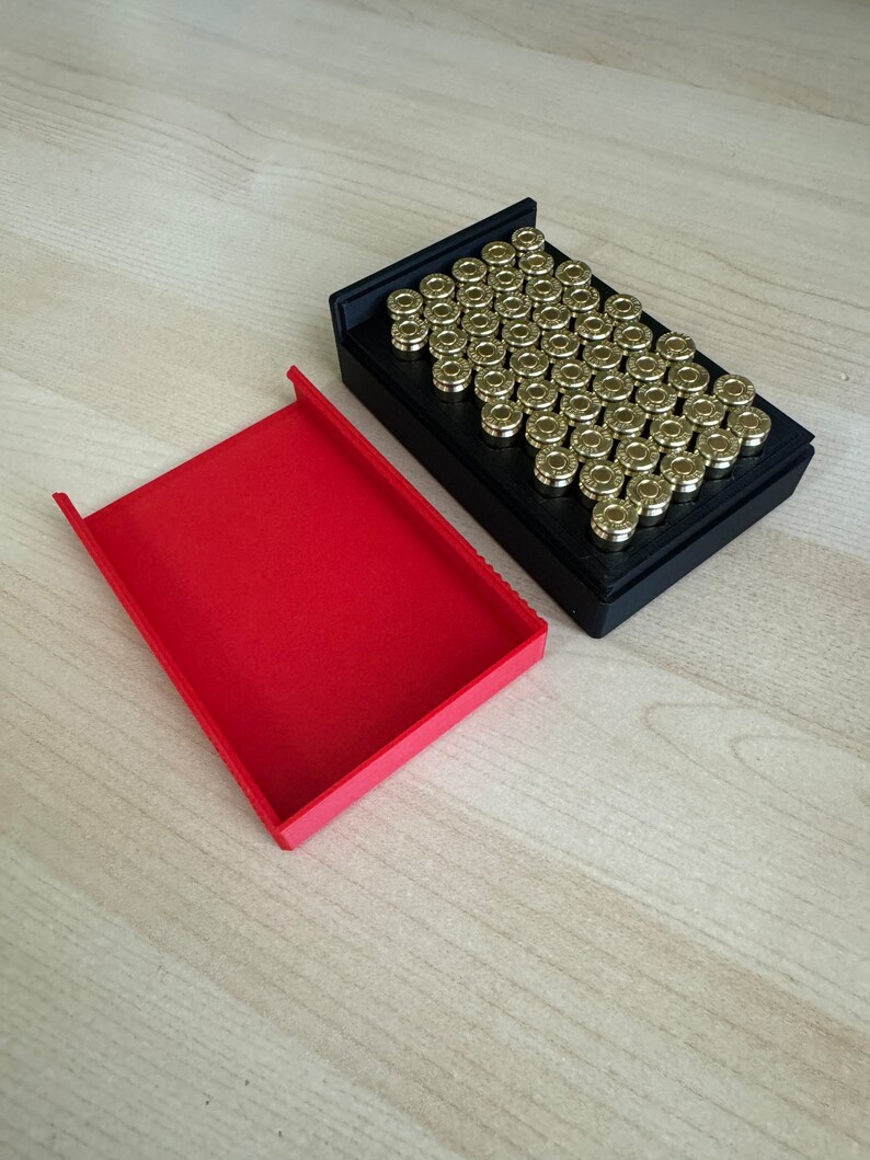 9mm Ammo Box 50 Round Storage Loading Tray 3D Printed Ammunition ...