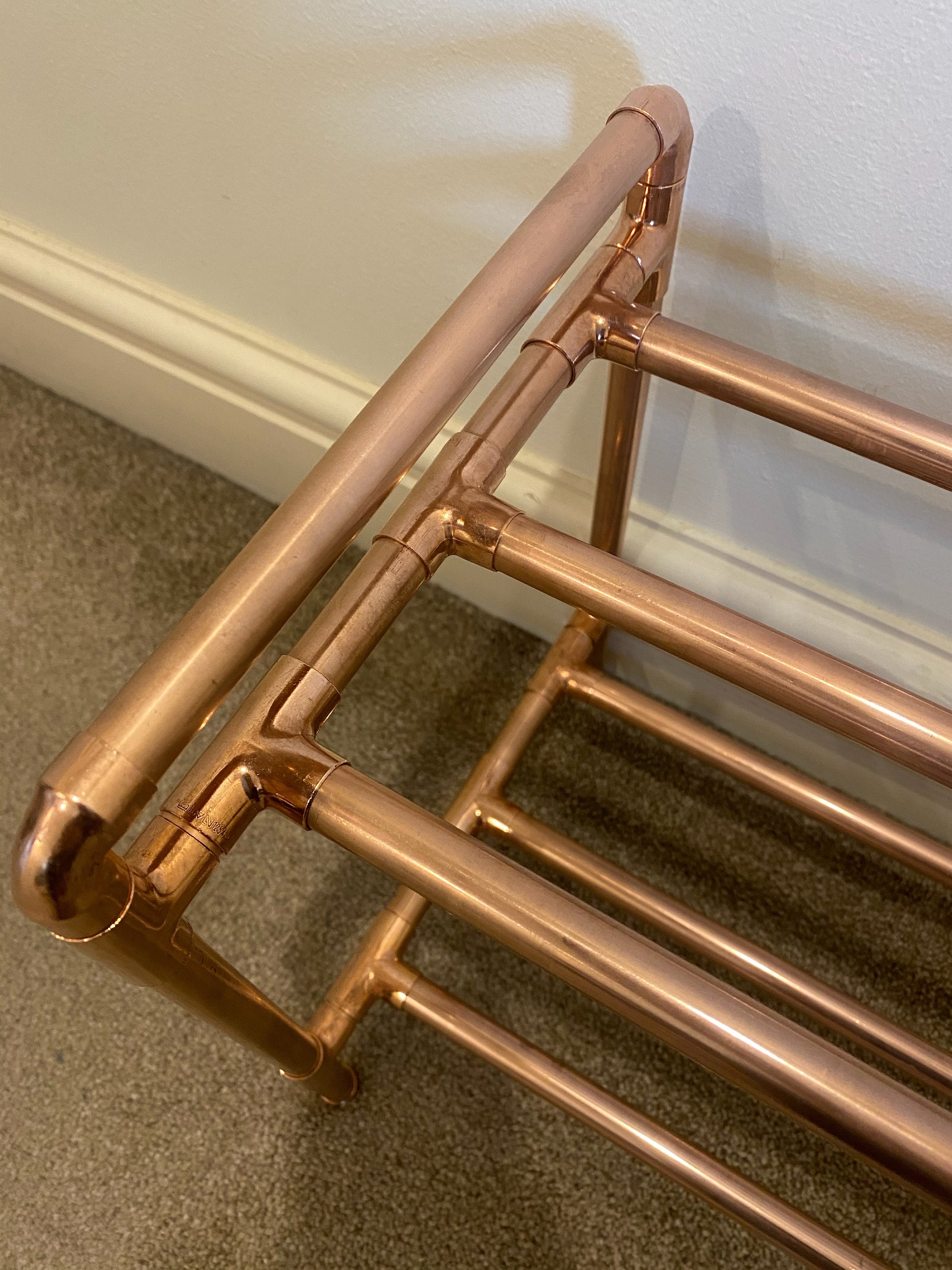 Copper Shoe Rack - Etsy UK
