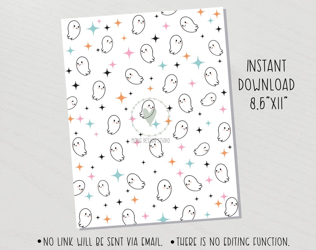 Halloween Cookie Box Backer/ Printable Cookie Packaging Background ...