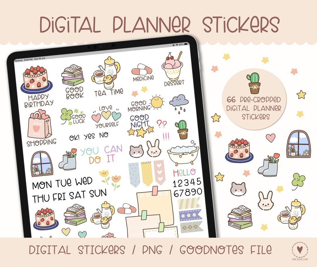 Digital Planner Sticker- Goodnotes Sticker, iPad Digital Sticker ...