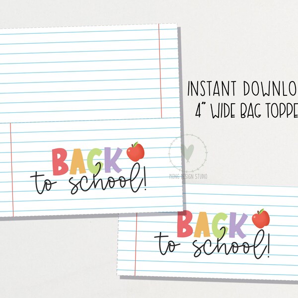 Treat Bag Toppers - Etsy