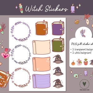Witch Goodnotes Stickers/digital Stickers/ Witch Digital Planner ...