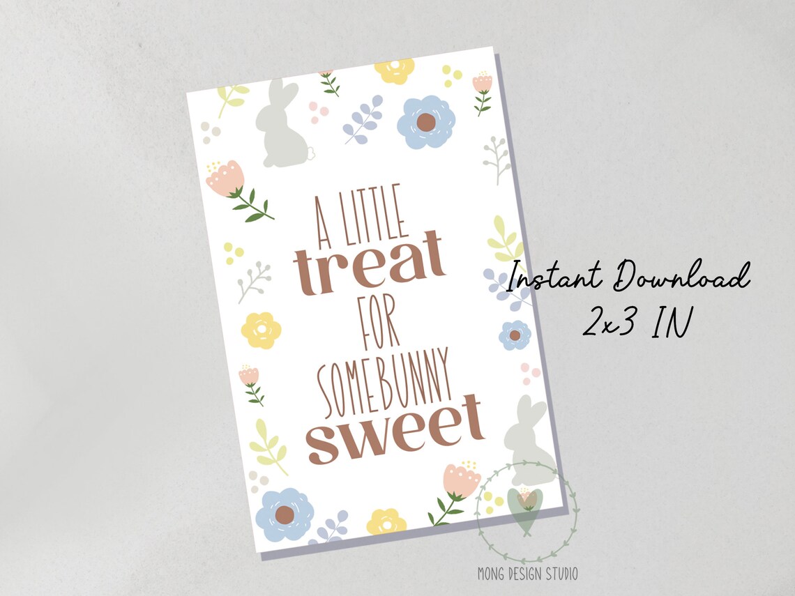 A Little Treat for Somebunny Sweet Tags/ Easter Tags/ Easter | Etsy