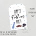 Happy Father's Day TAG/ Printable Cookie Tag/ Printable Tag/ Instant ...