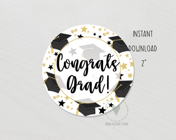 Congrats Grad Tag/ Graduation Class of 2022 Printable | Etsy