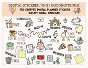 Healthy Food DIGITAL STICKERS for Digital Planner Precropped - Etsy Canada