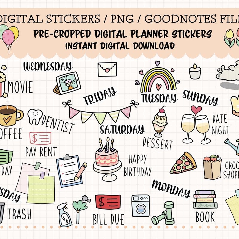 Planner Stickers - Etsy