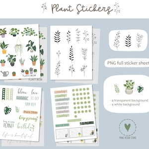 Plant Digital Planner Sticker- Goodnotes Sticker, iPad Digital Sticker ...