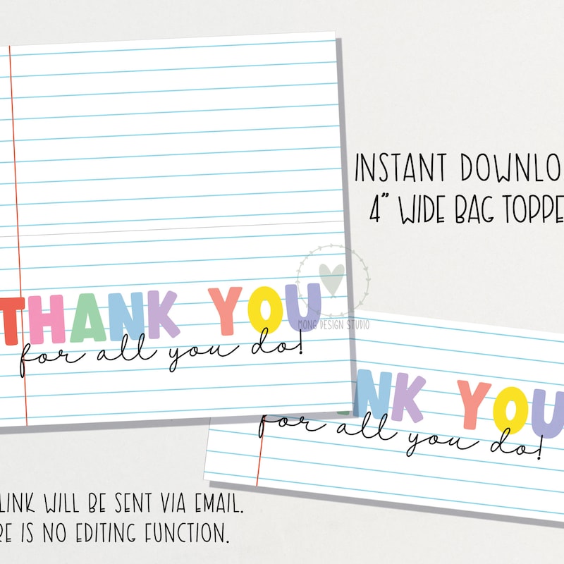 Edible Cookie Bag Topper - Etsy