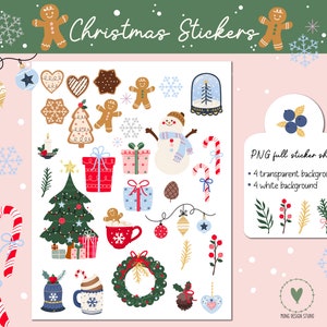 Christmas Goodnotes Stickers/ Winter Digital Stickers/ Christmas ...