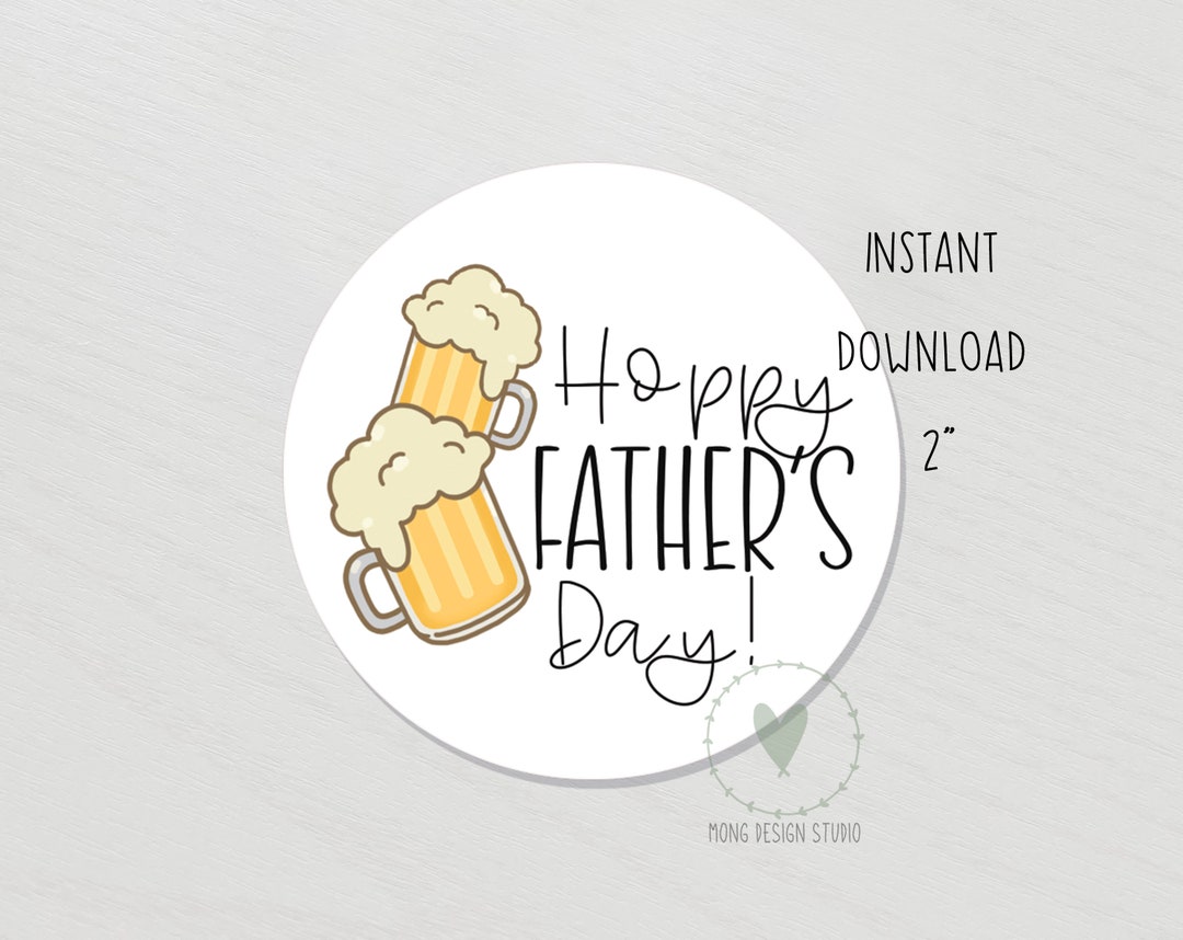Happy Father's Day Tag/ Father's Day Cookie TAG/ Printable Tag/ Instant ...