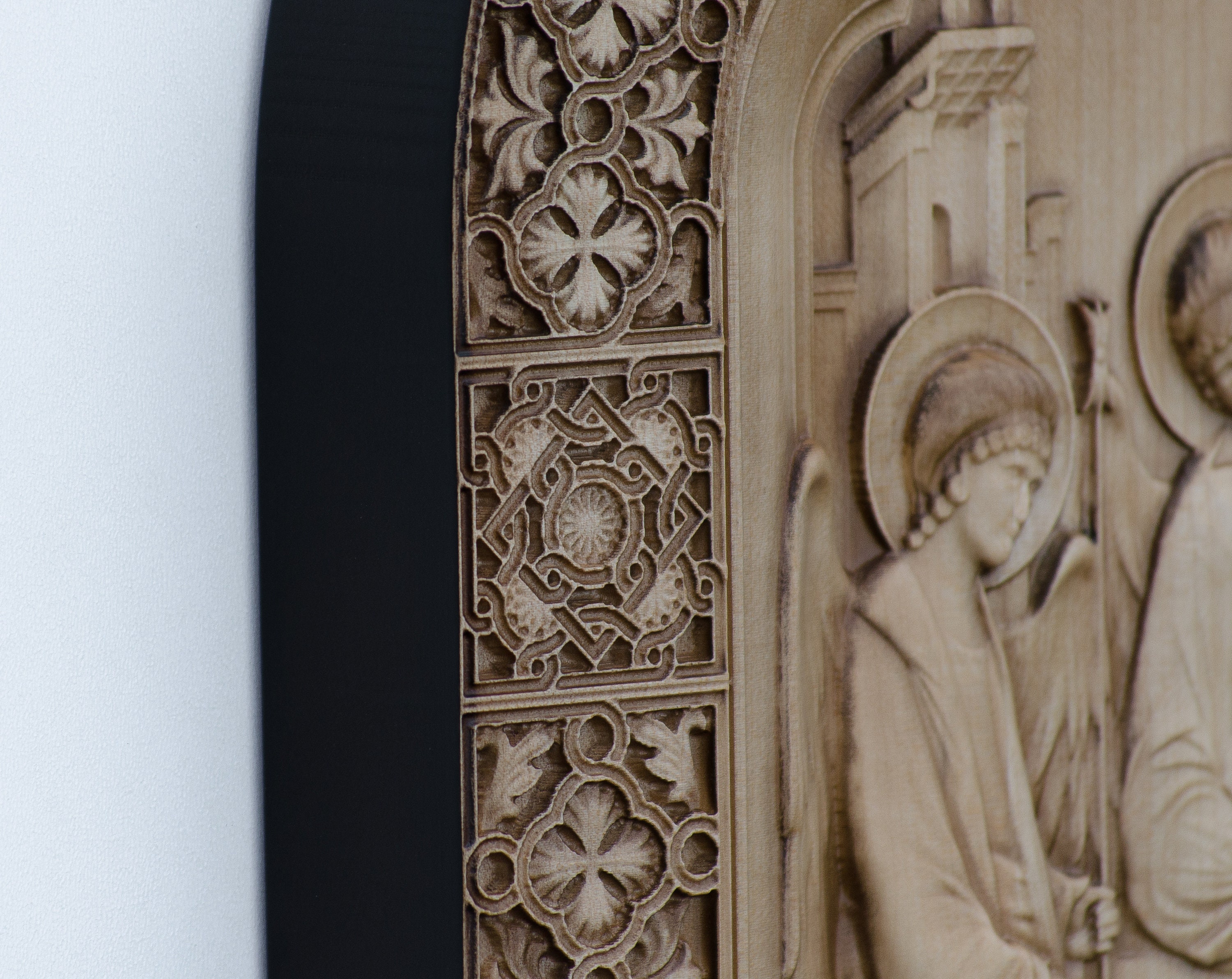 Holy Trinity Wood Carved Icon丨orthodox Icon of Holy Trinity Wood ...