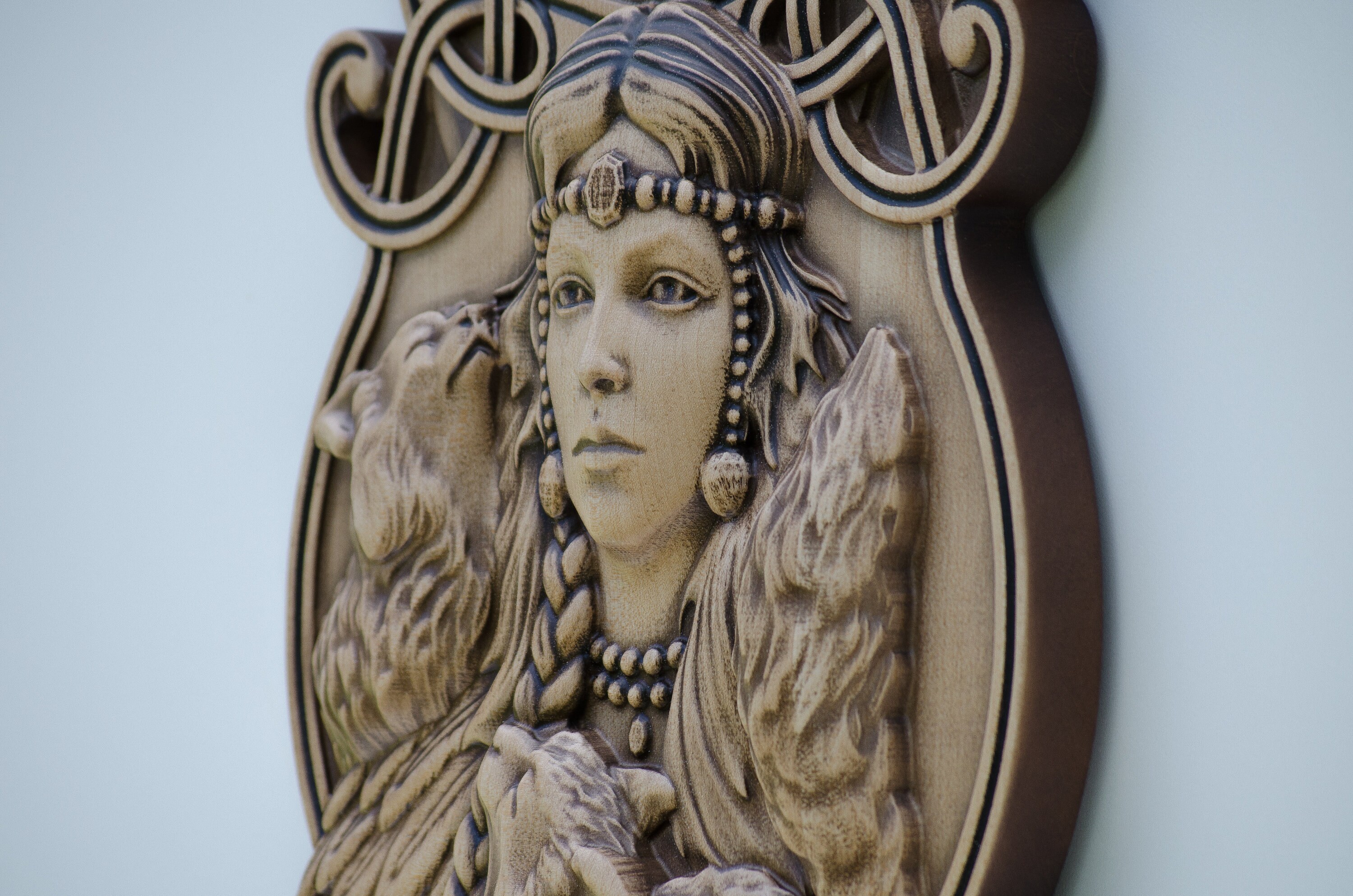 Norse Goddess Freya Wood Carving丨wood Carved Viking - Etsy UK