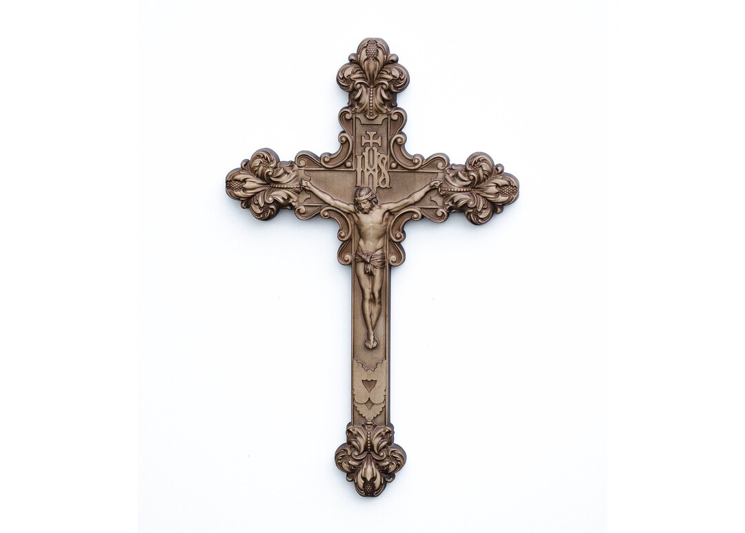 Crucifix Wood Carving丨wooden Christian Wall Crucifix丨highly Detailed 3D ...