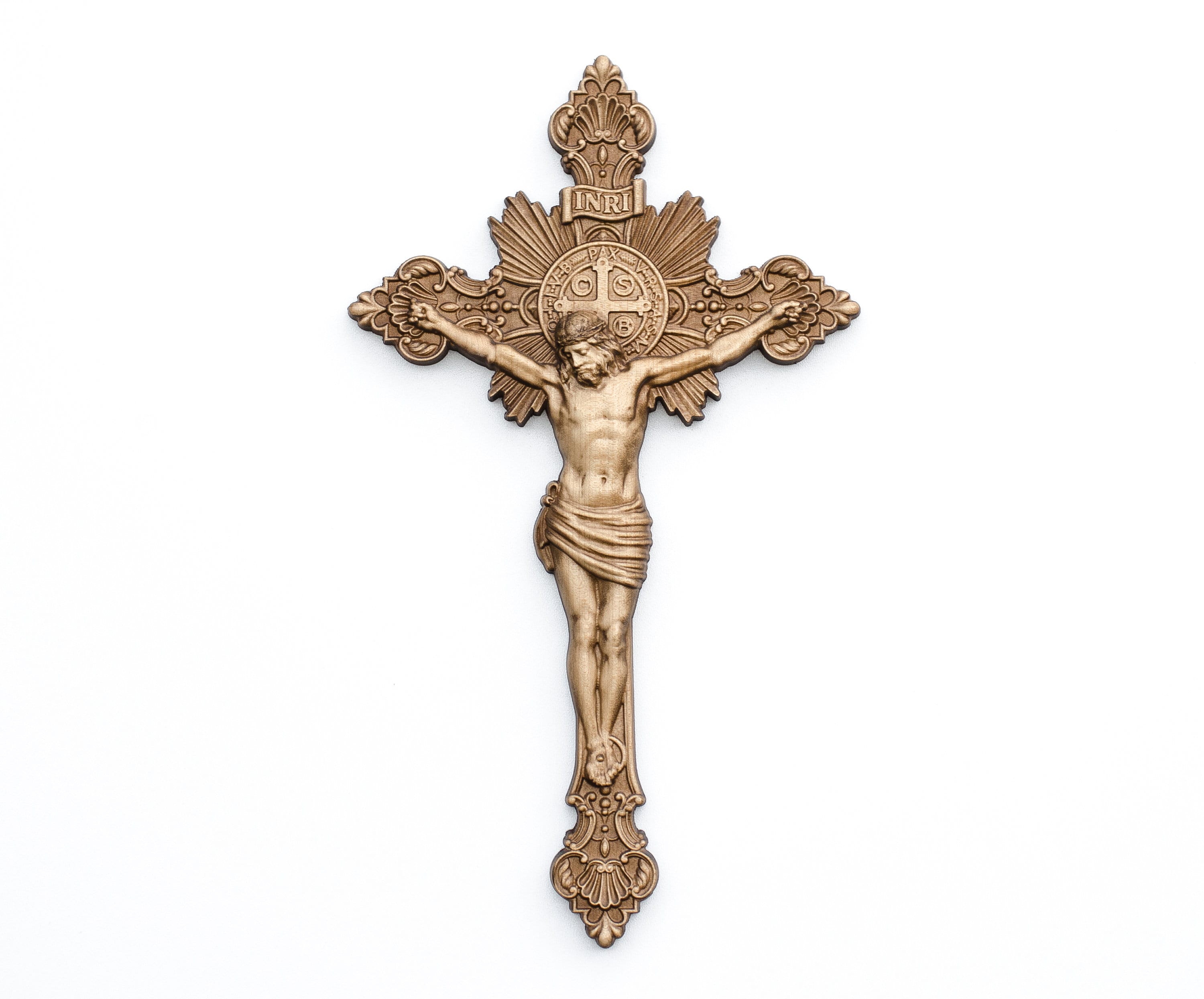 Crucifix Wood Carving丨wooden Christian Wall Crucifix丨highly Detailed 3D ...