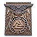 Viking Valknut Runes Wood Carving丨symbol of the Knot of the Fallen in ...