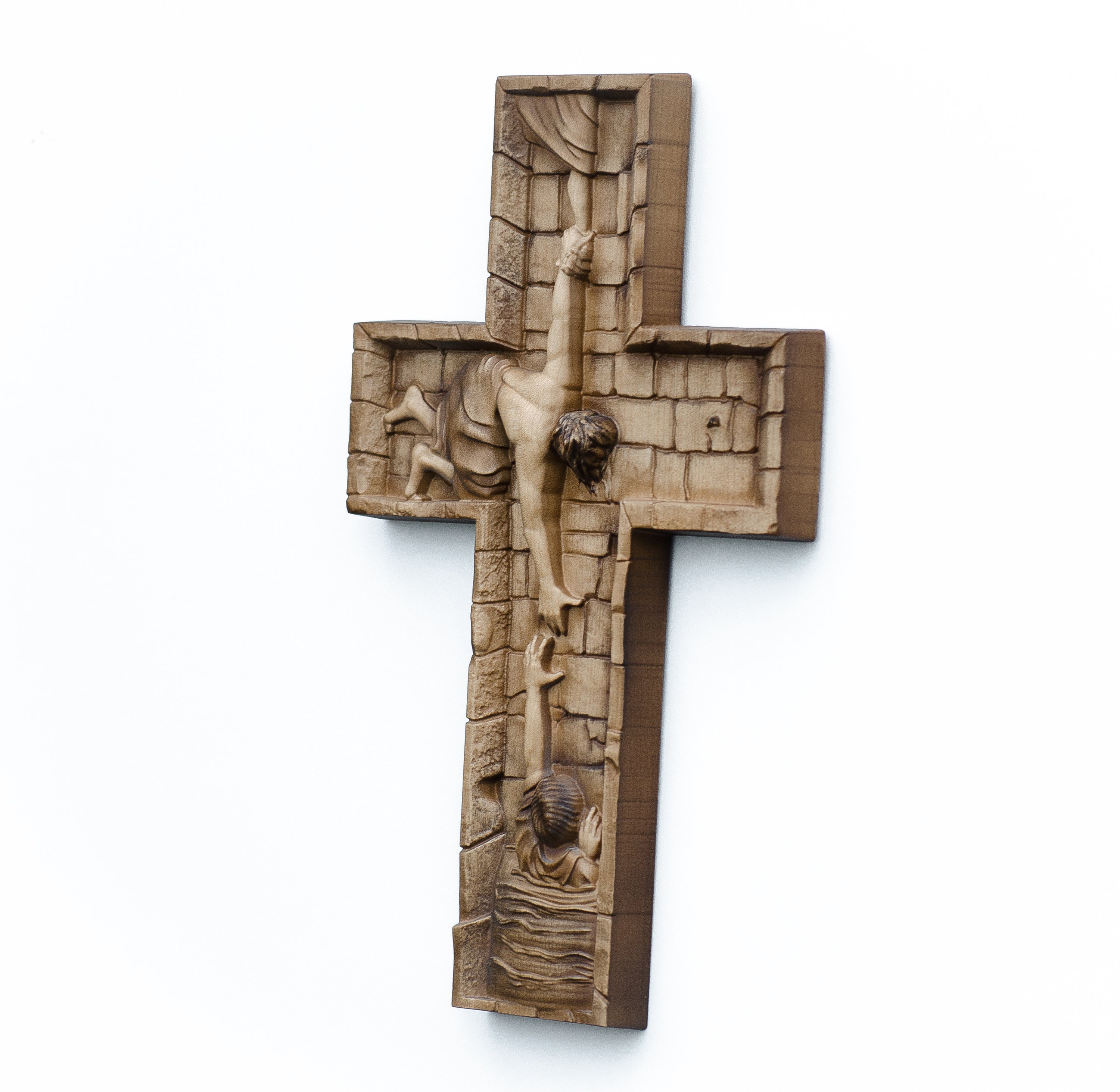 Lending a Helping Hand Wall Cross丨christian Wall Cross Wood Carved丨 ...