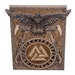 Viking Valknut Runes Wood Carving丨symbol of the Knot of the Fallen in ...