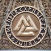 Viking Valknut Runes Wood Carving丨symbol of the Knot of the Fallen in ...