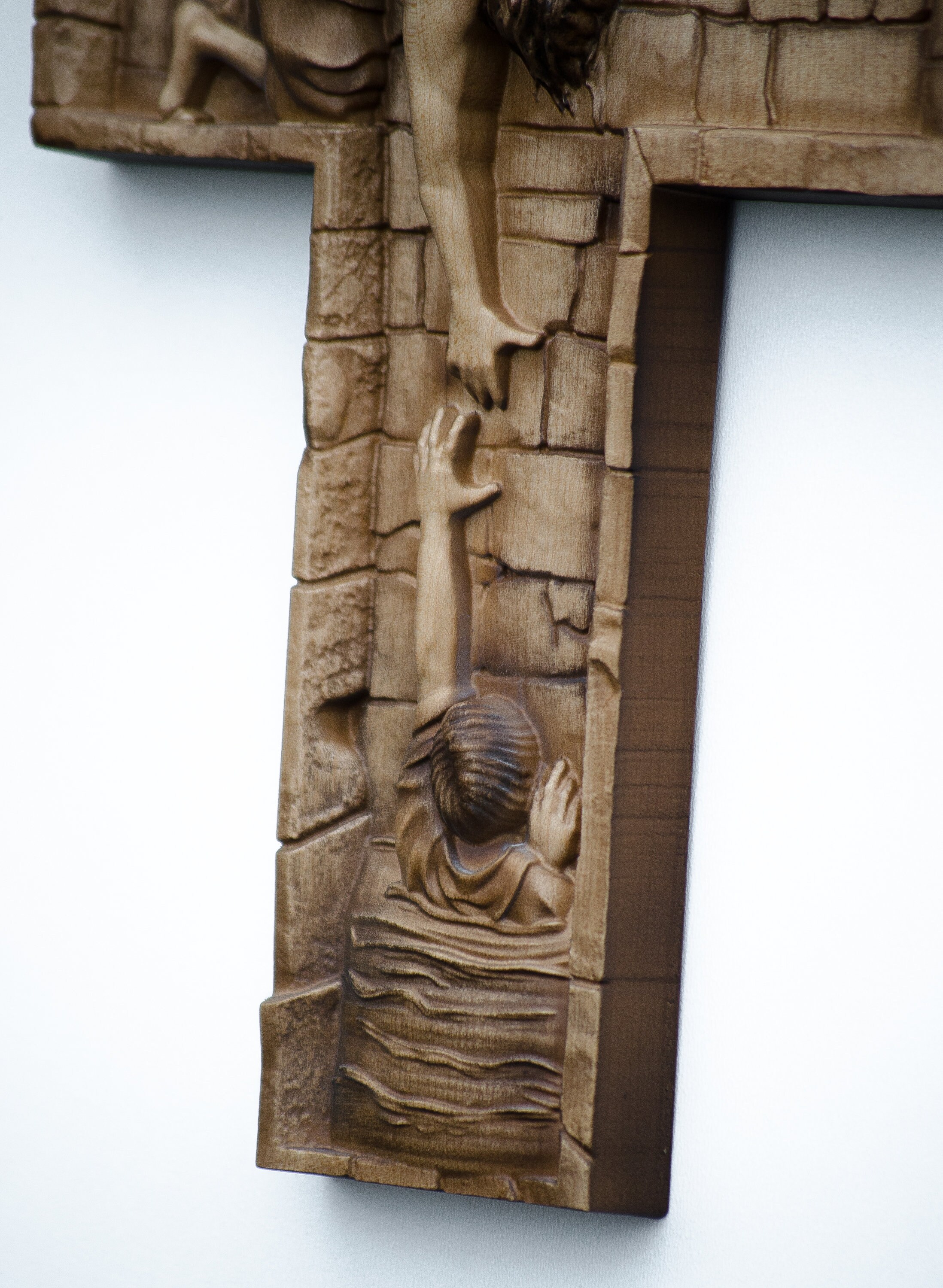 Lending a Helping Hand Wall Cross丨christian Wall Cross Wood Carved丨 ...