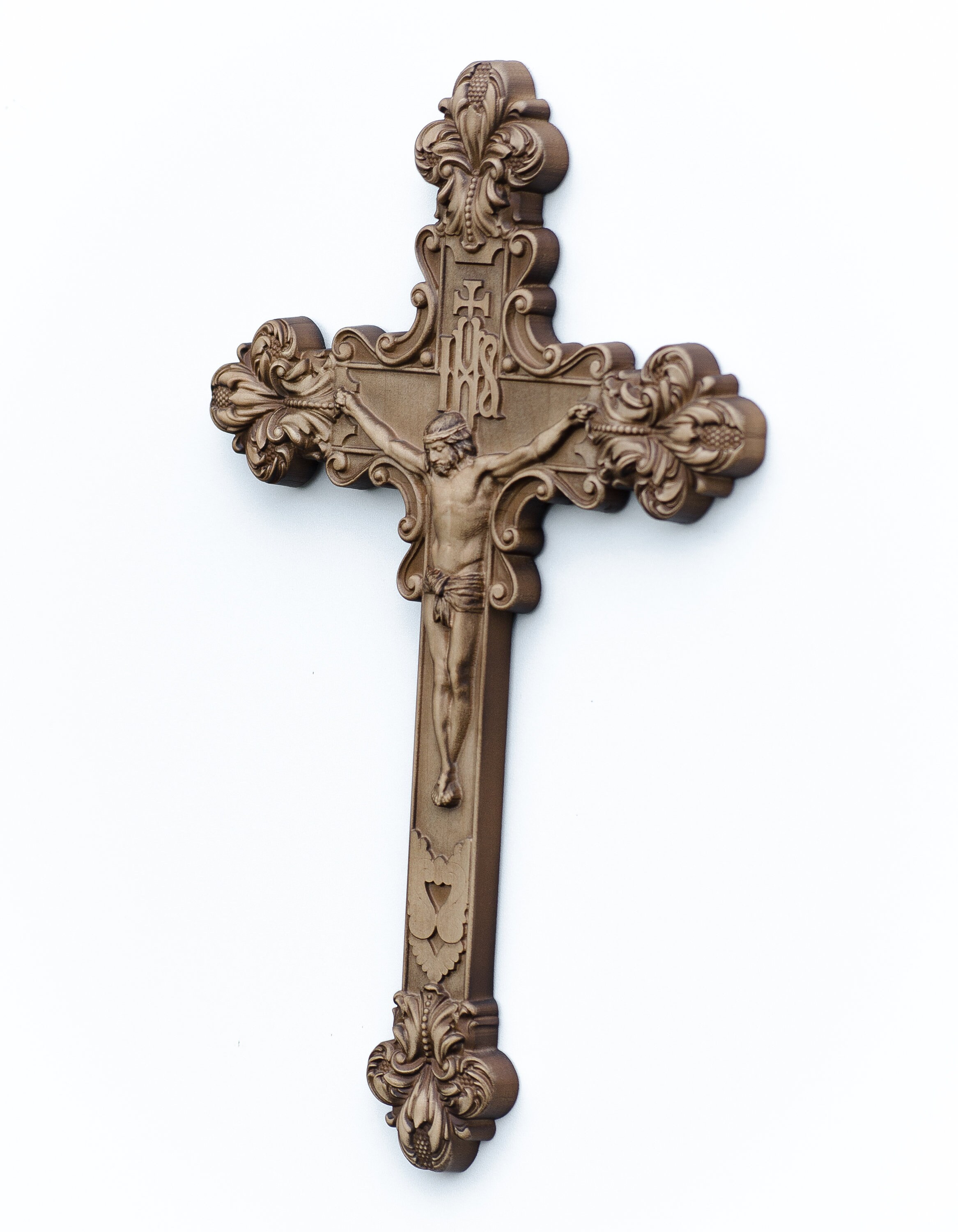 Crucifix Wood Carving丨wooden Christian Wall Crucifix丨highly - Etsy